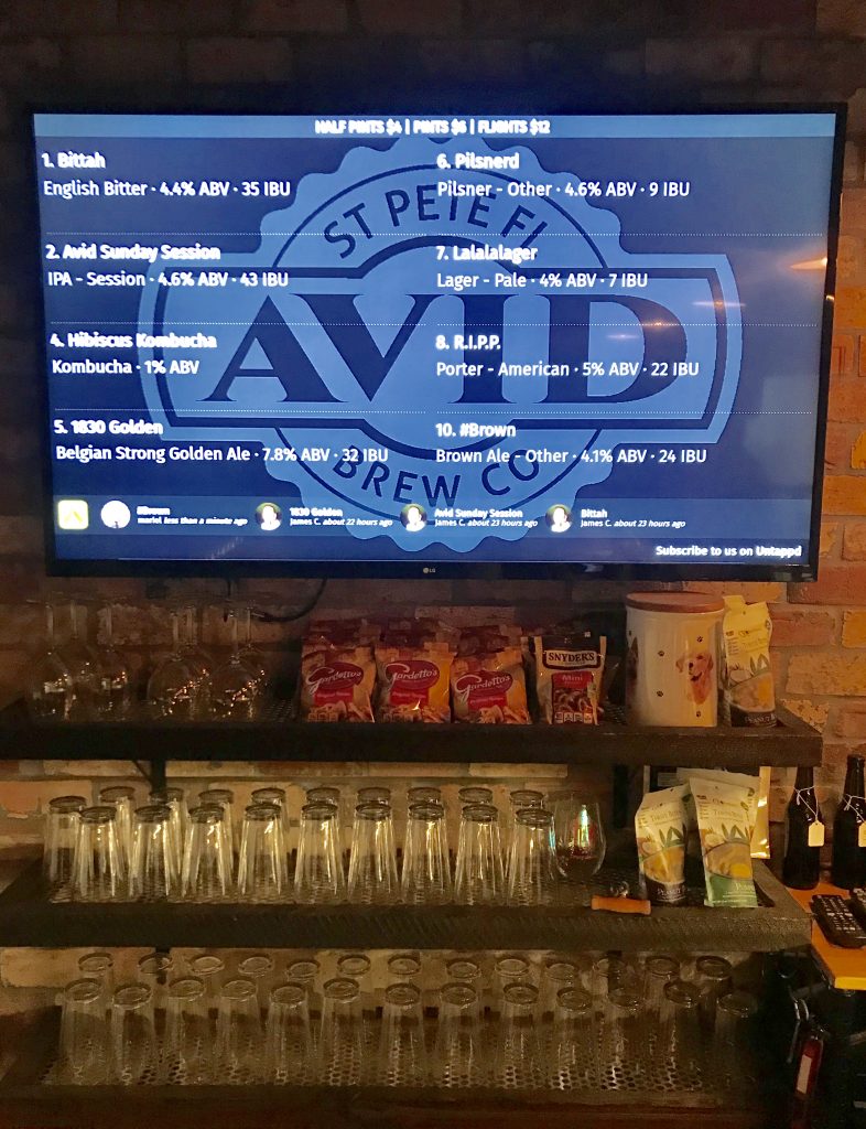 Avid Brew Co., St. Petersburg FL - Beer Reviews