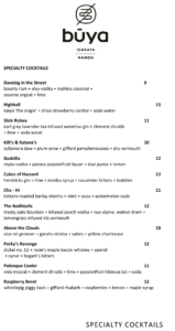 Buya Ramen's New Cocktail Menu: May 2019 Review