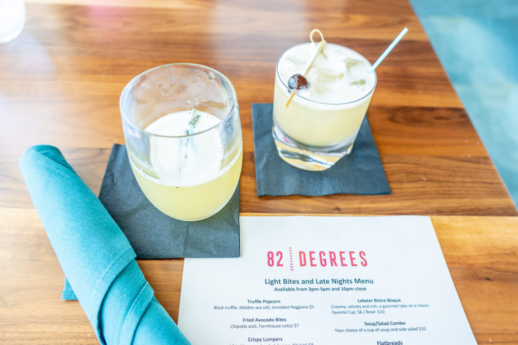 Eat, Sip and Splash at 82 Degrees in St. Pete Beach, FL