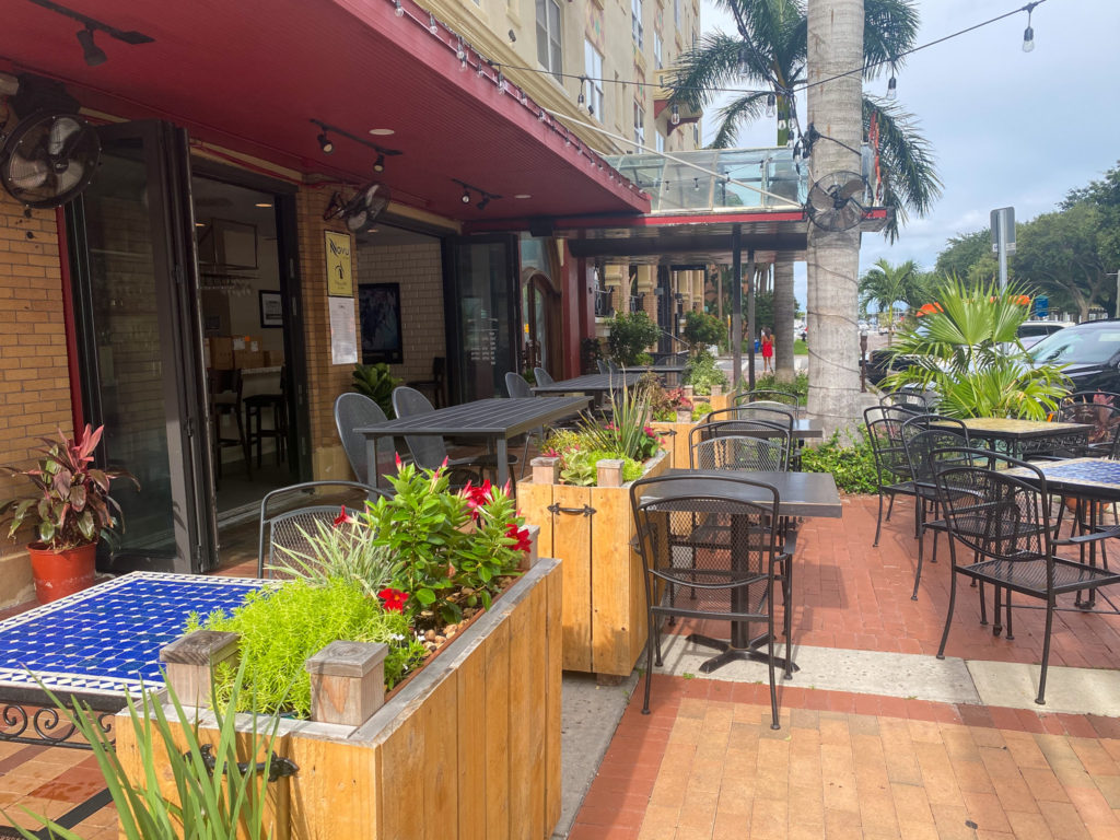 Al Fresco Dining in the Heart of Downtown St. Pete at Novu Bistro Bar