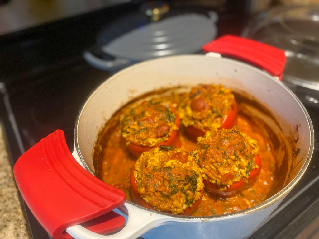 Curry Chicken & Rice Stuffed Peppers Recipe