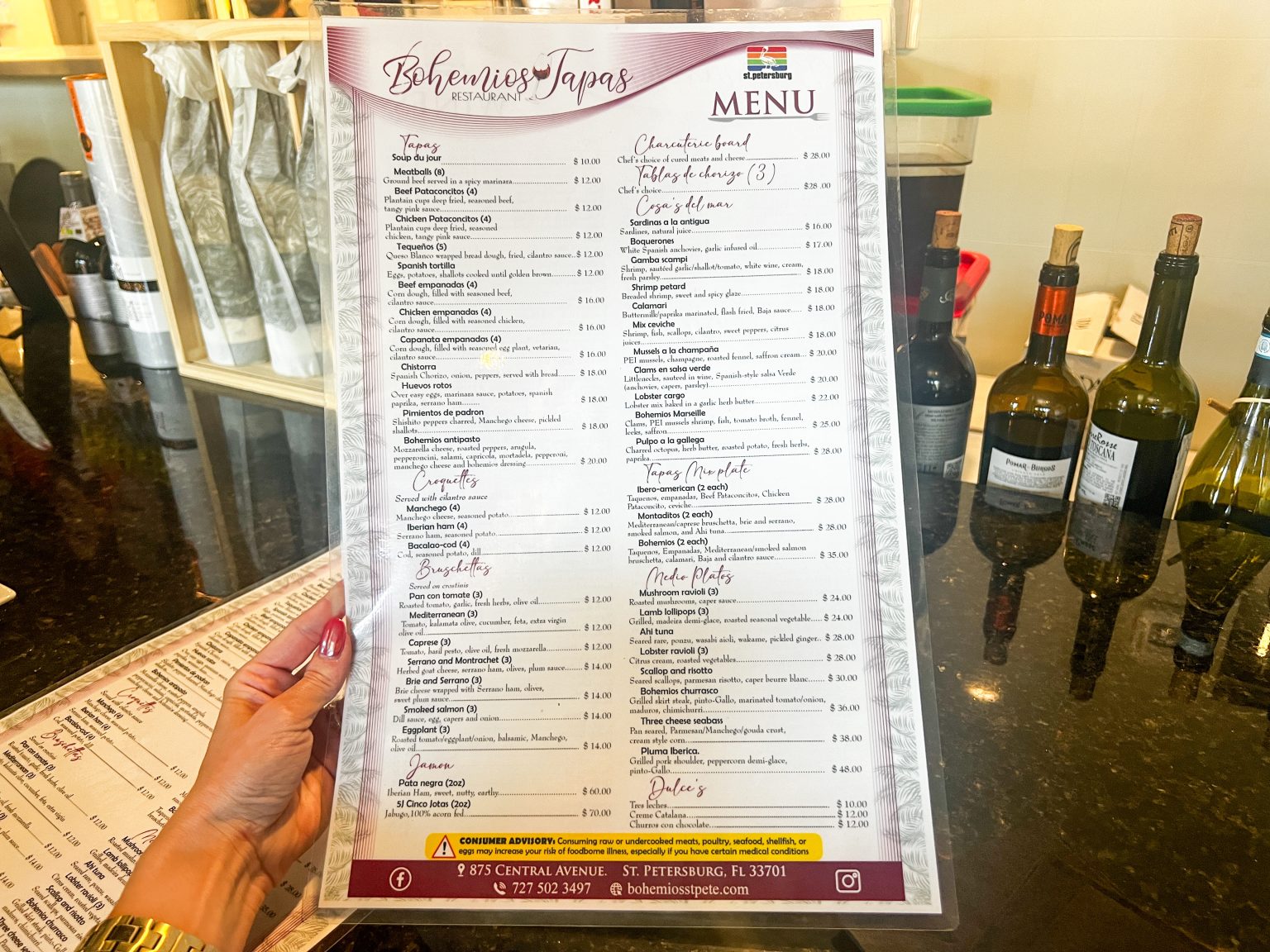 Bohemios Tapas Restaurant St. Petersburg FL Review May 2024