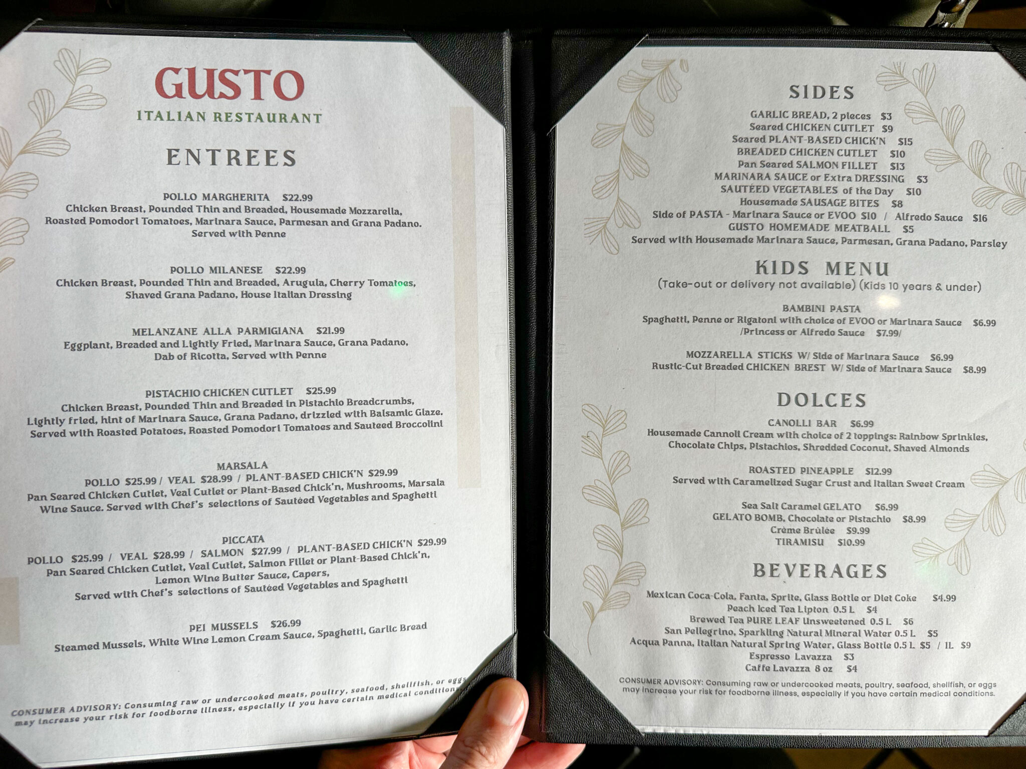 Gusto Italian St. Petersburg FL Review - September 2024