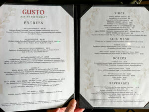 Gusto Italian St. Petersburg FL Review - September 2024