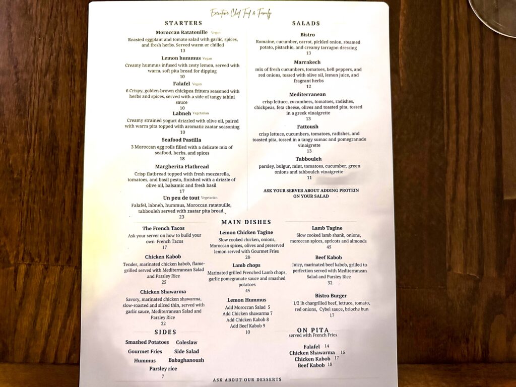 Cybel Restaurant St. Petersburg FL Review November 2024