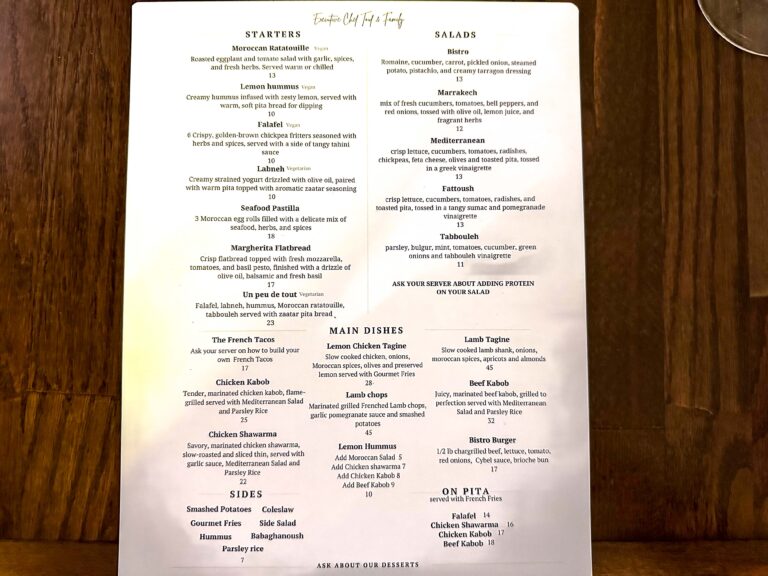 Cybel Restaurant St. Petersburg FL Review November 2024