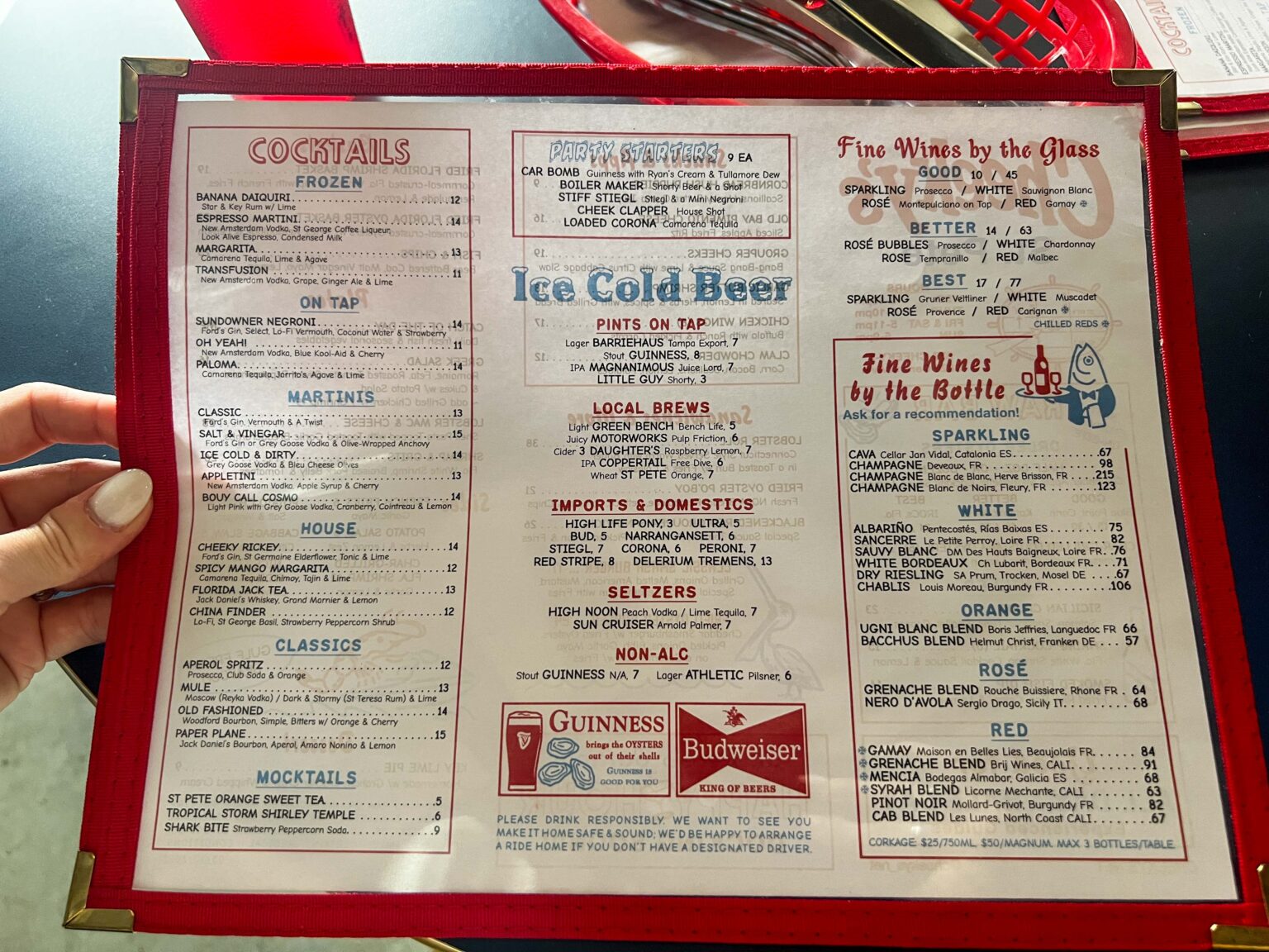 Cheeky's Raw Bar St Petersburg FL Review April 2025